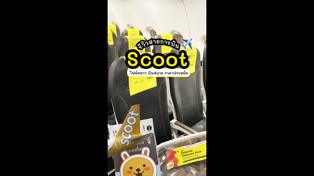 รีวิว สายการบิน Scoot Airlines ไฟล์ทยาว บินสบาย ราคาดี - TrueID Shorts
