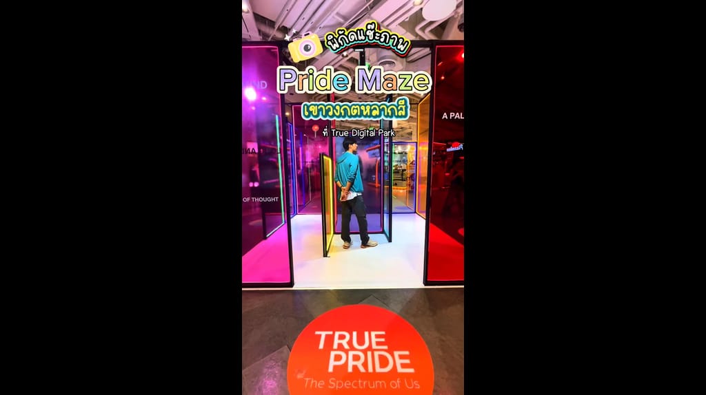 ตะลุย Pride Maze เขาวงกตหลากสี True Pride ที่ True Digital Park เข้าชม ...