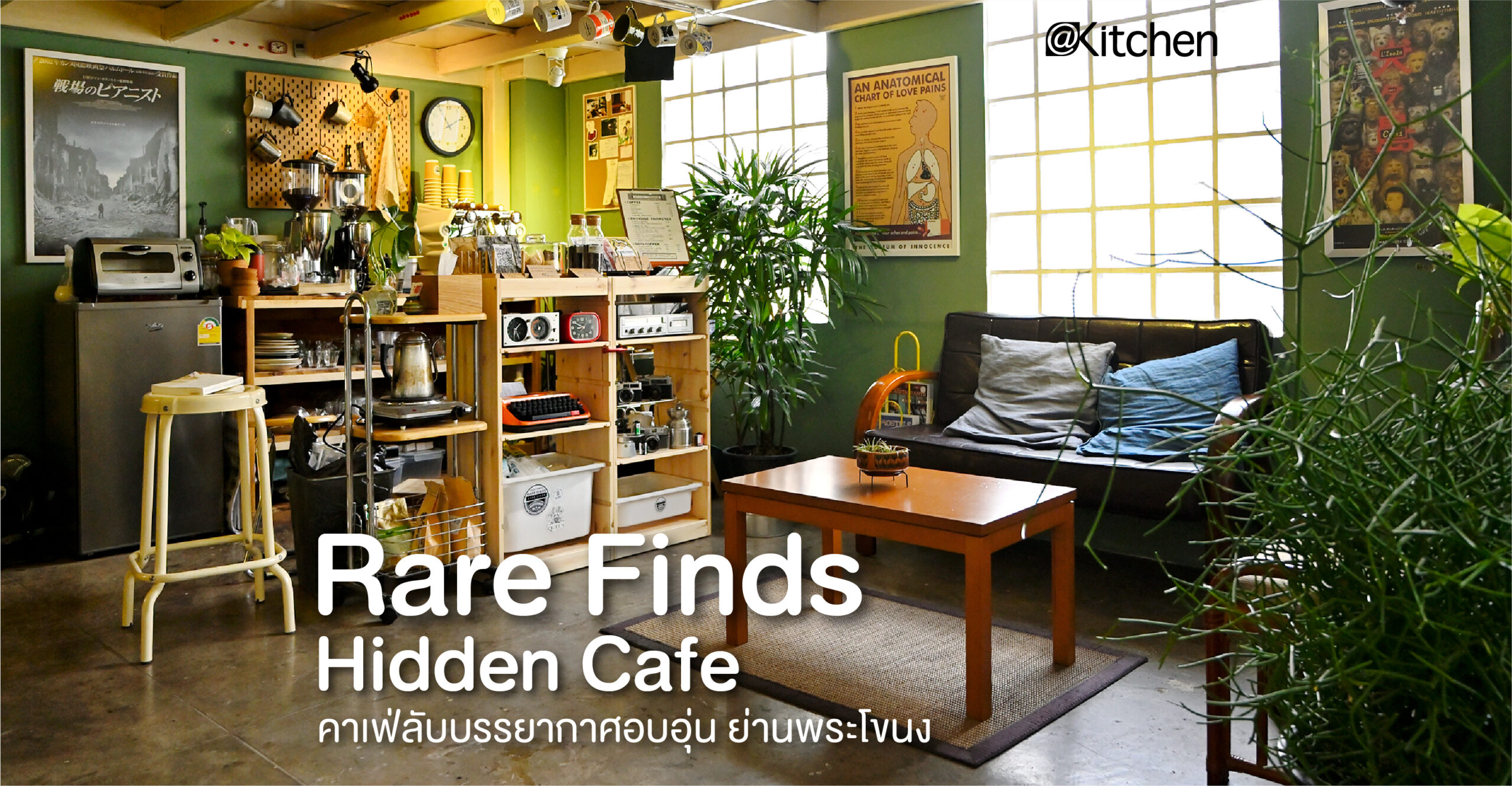 Rare Finds Hidden Café คาเฟ่อบอุ่นย่านพระโขนง