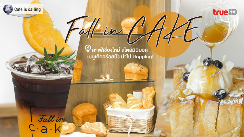 คาเฟ่เชียงใหม่ Fall in CAKE สไตล์มินิมอล เค้กอร่อย บรรยากาศอบอุ่น