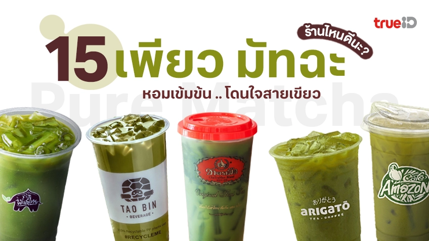 15 Pure Matcha เพียวมัทฉะ ร้านดัง ร้านไหนอร่อย หอมเข้มข้น โดนใจสายเขียว