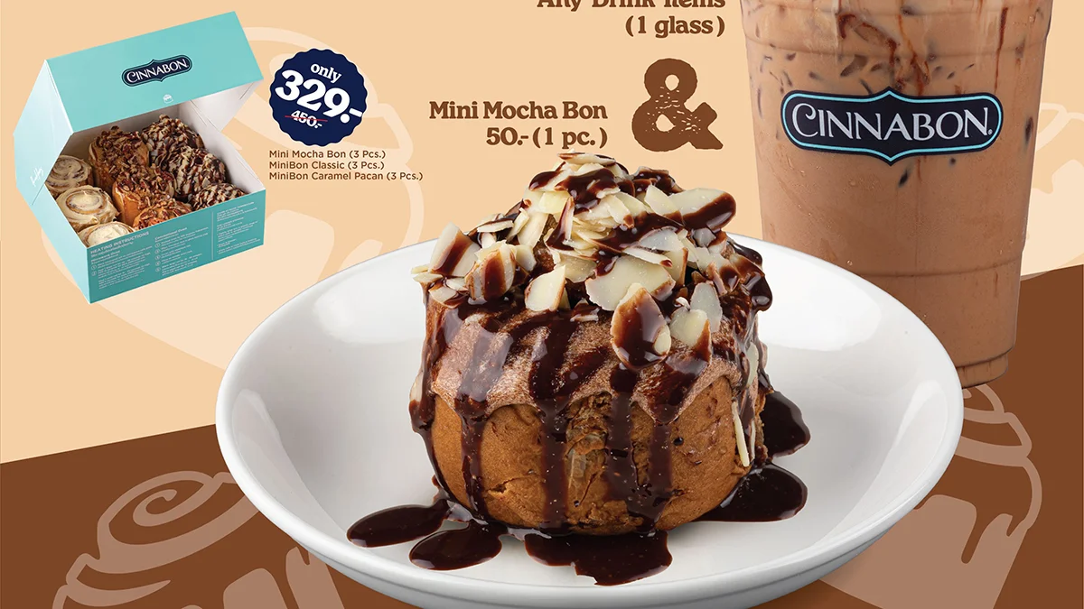 ซินนาบอน เสิร์ฟความเข้มเต็มรสชาติด้วย “Cinnabon Mocha Bon Set”
