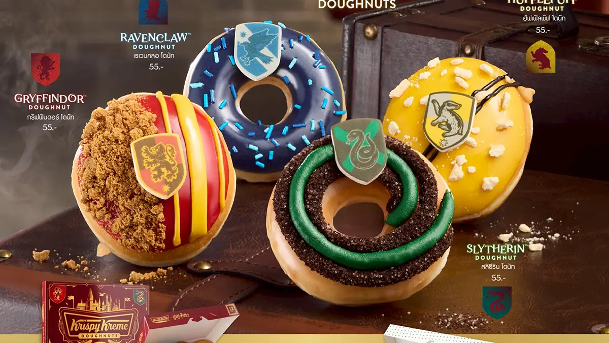 คริสปี้ ครีม พาเหล่ามักเกิ้ลท่องโลกแห่งเวทมนตร์ กับ Krispy Kreme x Harry Potter™ Houses of Hogwarts™