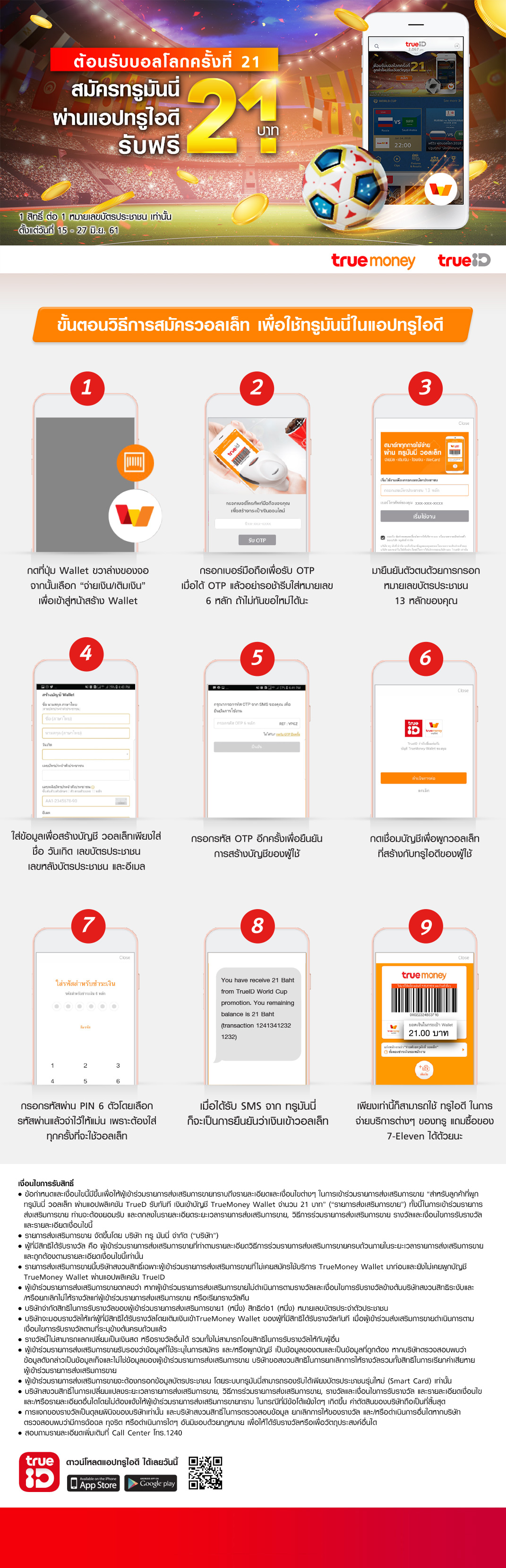 TrueMoney Campaign Free 21 Baht