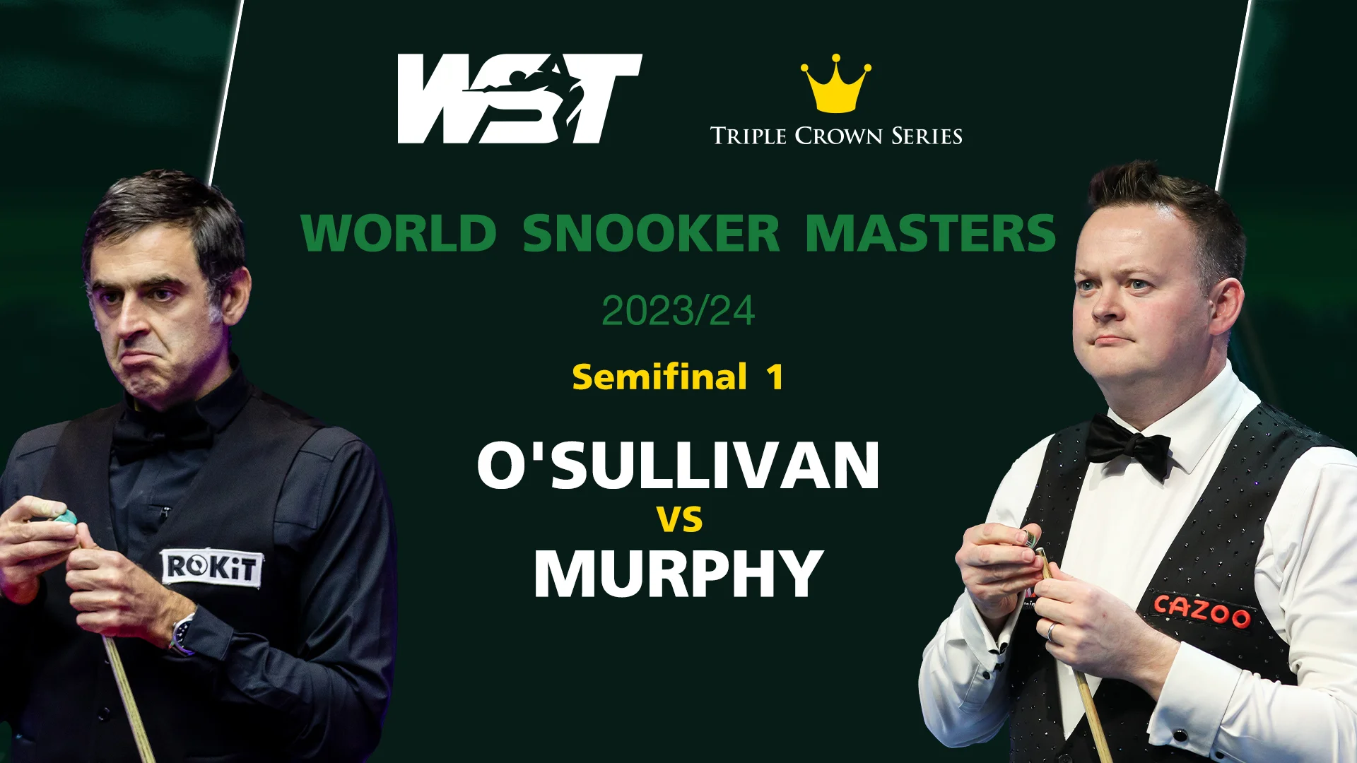 O'sullivan VS Murphy SF1 : World Snooker Masters 2023/24