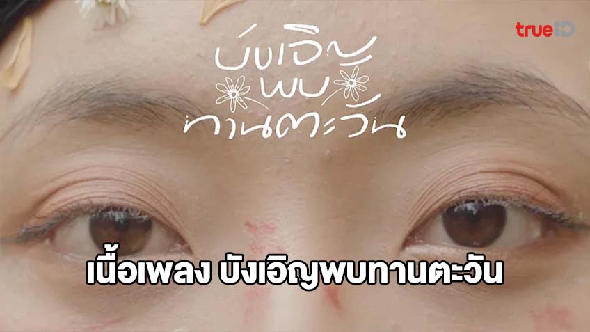 เนื้อเพลง บังเอิญพบทานตะวัน PURPEECH เธอว่าความรักมันเป็นแบบใด