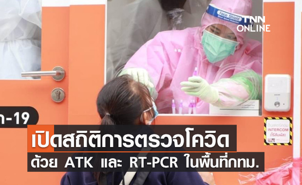 เปิดสถิติการตรวจคัดกรองโควิดเชิงรุก ด้วย ATK และ RT-PCR ในพื้นที่กทม.
