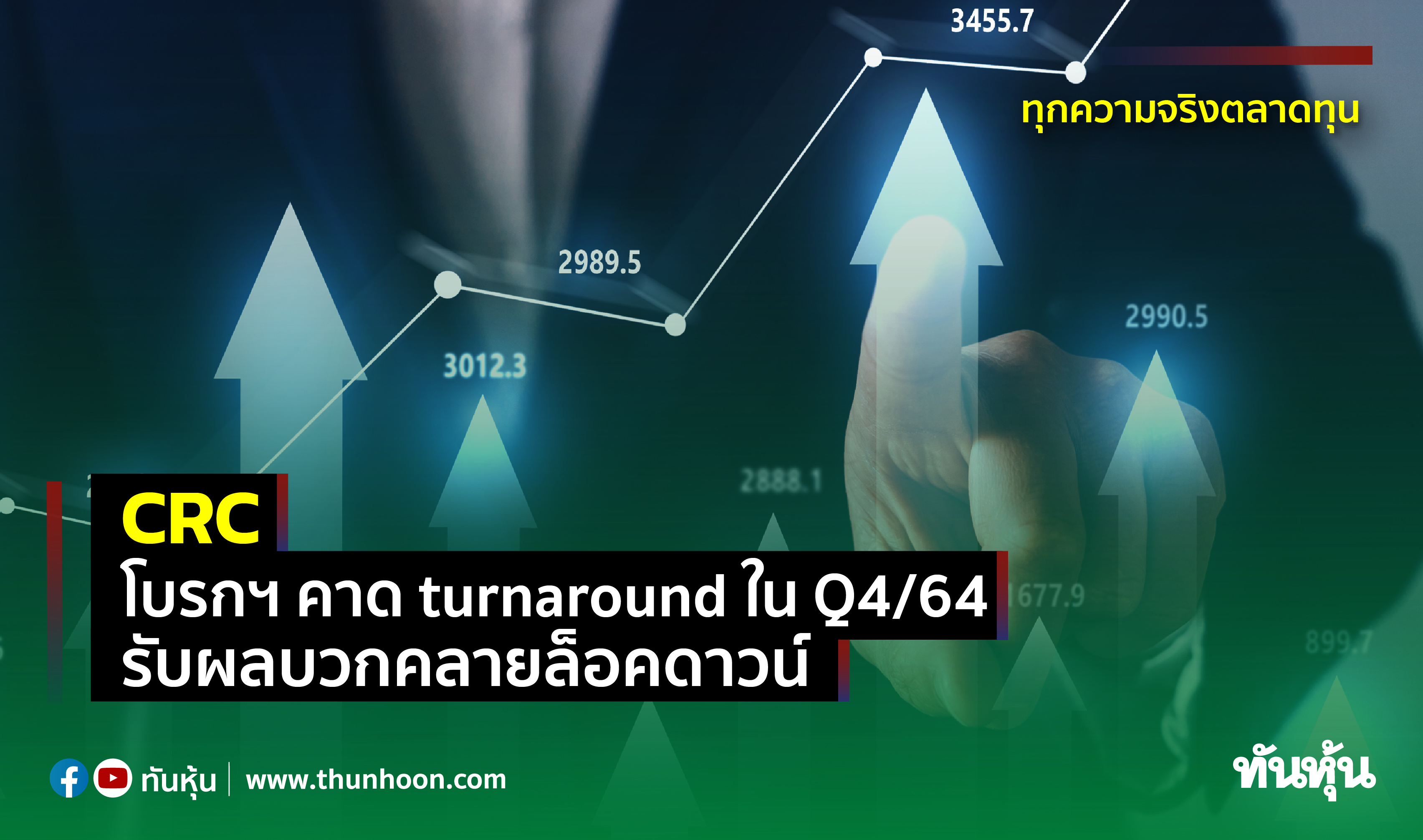 CRC โบรกฯ คาด turnaround ใน Q4/64 รับผลบวกคลายล็อคดาวน์-เปิดประเทศ