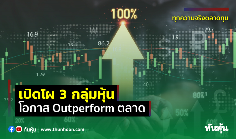 เปิดโผ 3 กลุ่มหุ้นโอกาส Outperform ตลาด