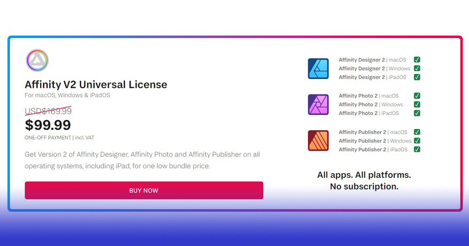 Serif เปิดตัว Affinity V2 Universal Licence จ่ายครั้งเดียวใช้โปรแกรมได้ ...