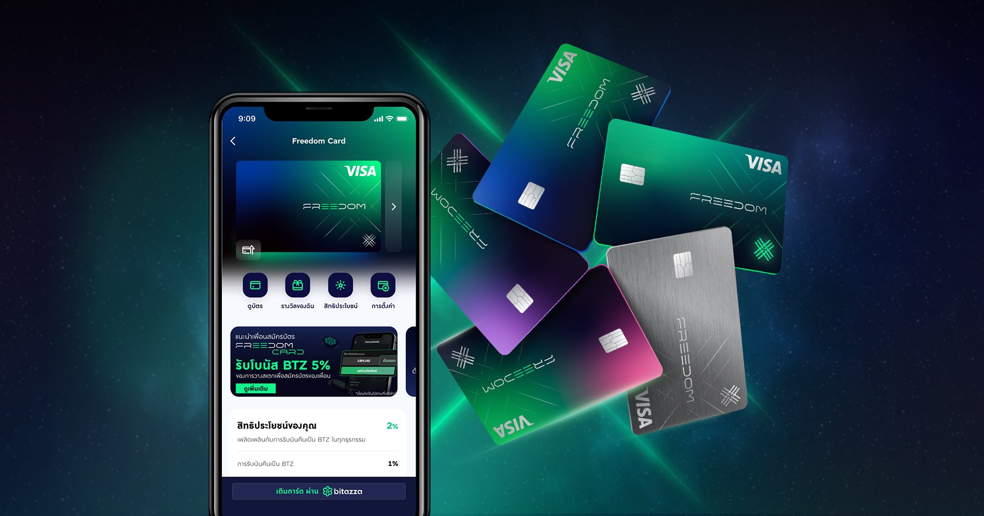 รู้จัก Freedom Card บัตรวีซ่าใบแรกในประเทศไทยที่ให้เงินคืนเป็นสินทรัพย์ ...