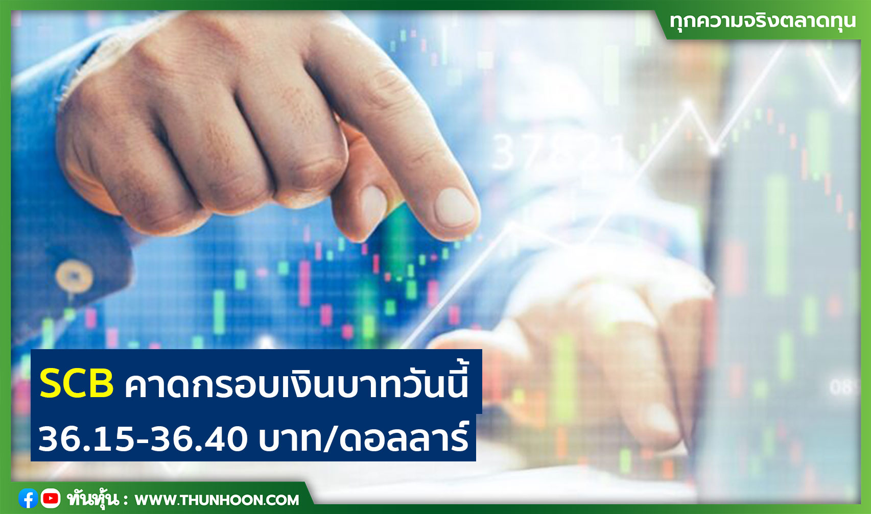 SCB คาดกรอบเงินบาทวันนี้ 36.15-36.40 บาท/ดอลลาร์