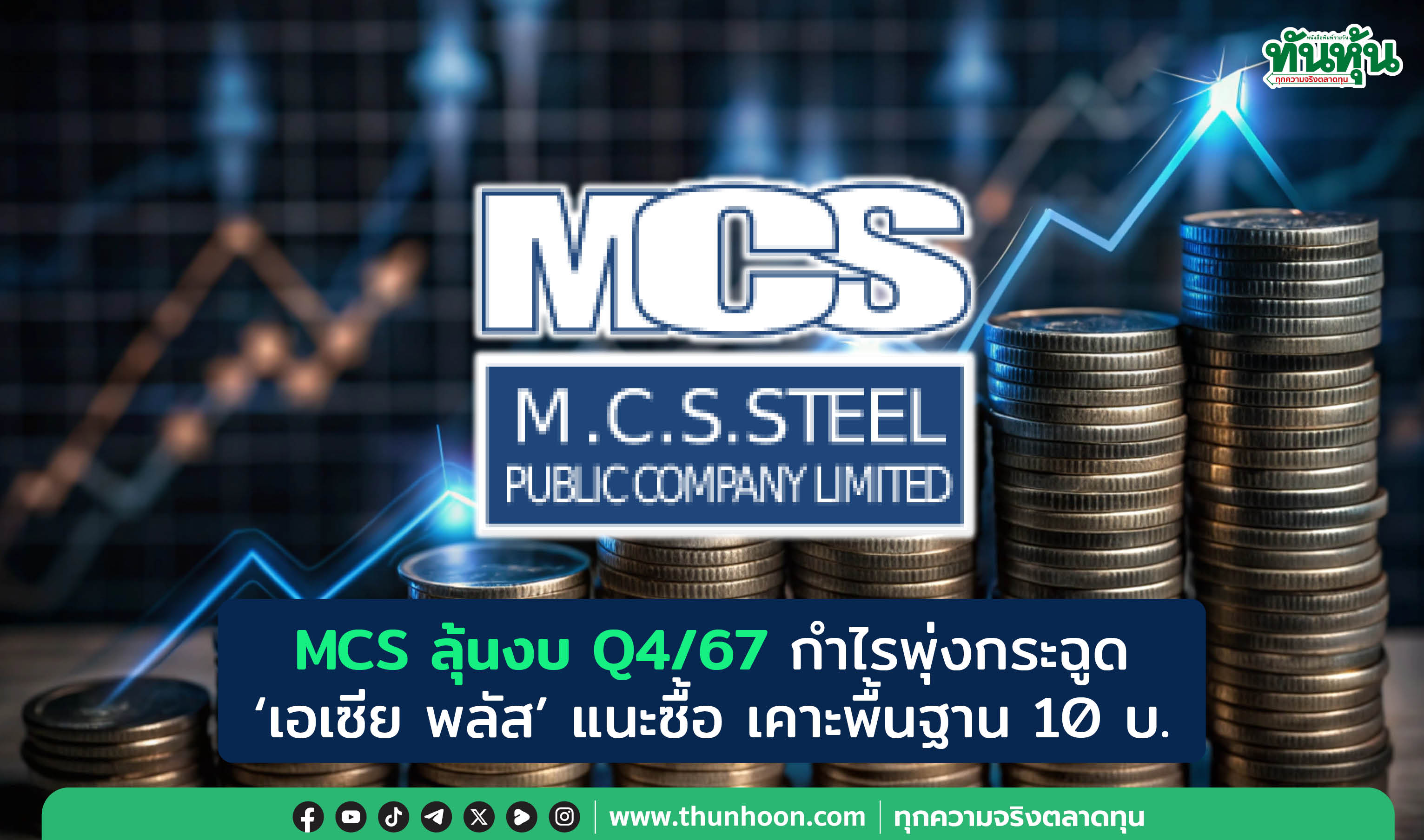 MCS ลุ้นงบ Q4/67 กำไรกระฉูด 'เอเซีย พลัส' แนะซื้อ เคาะพื้นฐาน 10 บ.