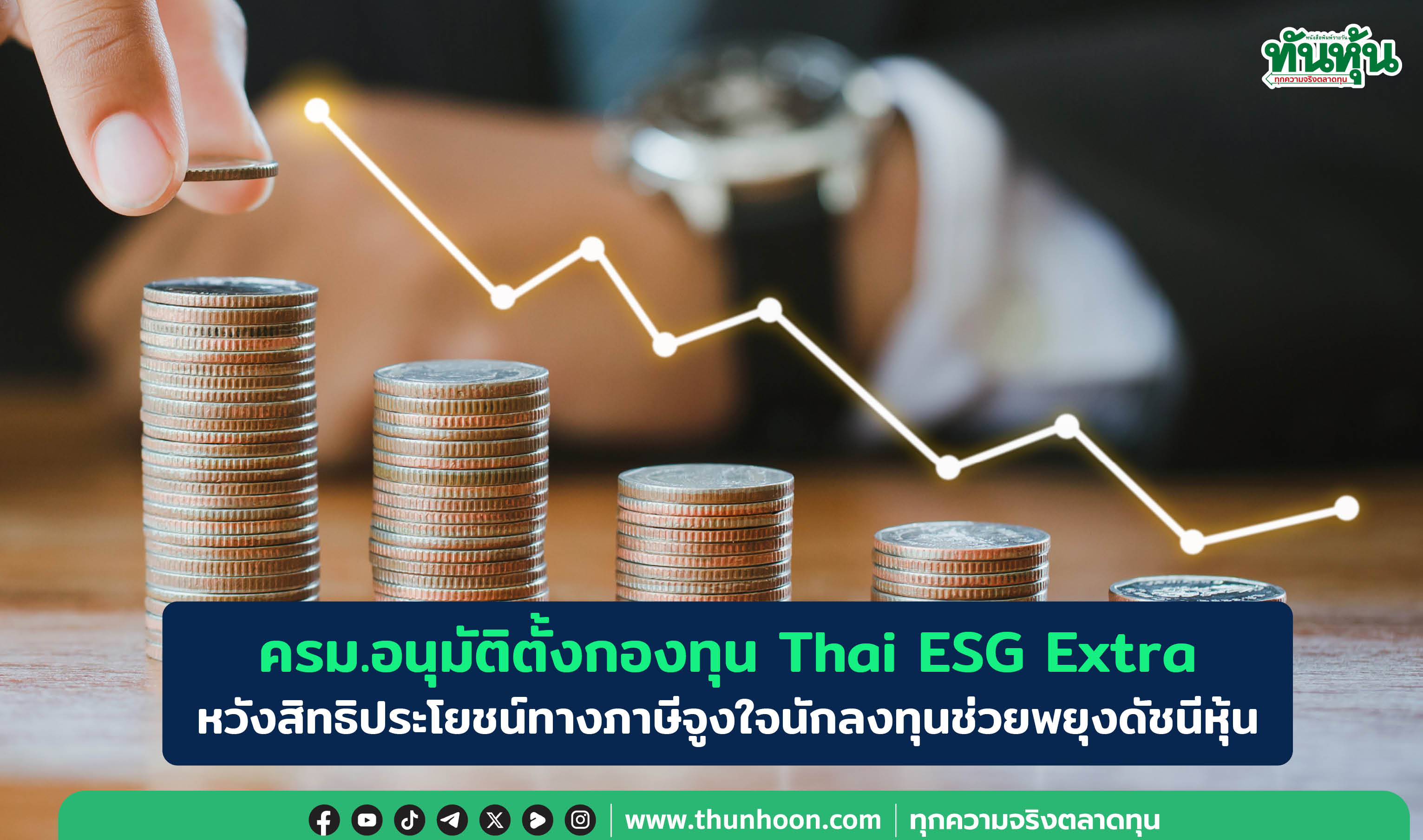 ครม.อนุมัติตั้งกองทุน Thai ESG Extra หวังสิทธิประโยชน์ทางภาษีจูงใจนัก ...