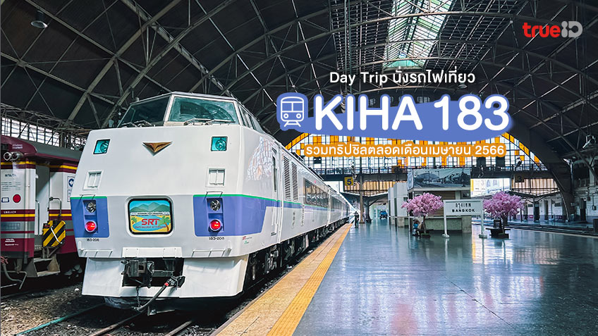 รวมทริปชิล นั่งรถไฟเที่ยว 1 วัน ขบวนรถไฟ KIHA 183 เดือนเมษายน 2566