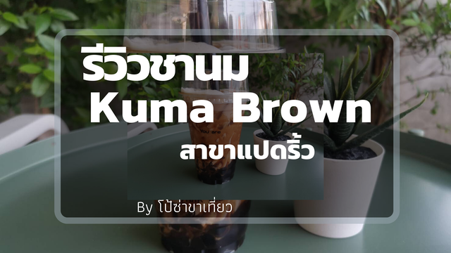 รีวิวชานม Kuma Brown สาขาแปดริ้ว