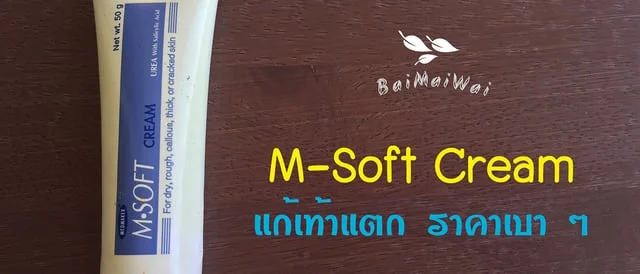 M-Soft Cream แก้เท้าแตก ราคาเบา ๆ