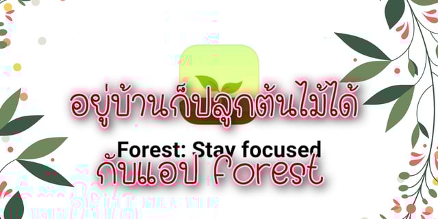อยู่บ้านก็ปลูกต้นไม้ได้ กับแอป Forest