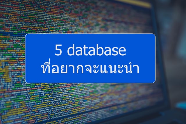 5 database ที่อยากจะแนะนำ