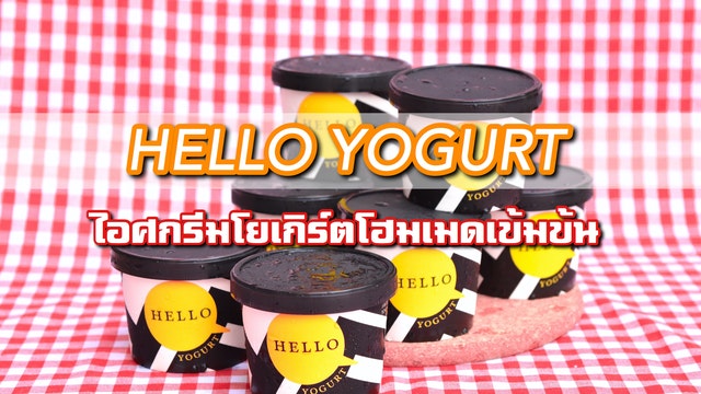 Hello Yogurt ไอศกรีมโยเกิร์ตโฮมเมดเข้มข้น
