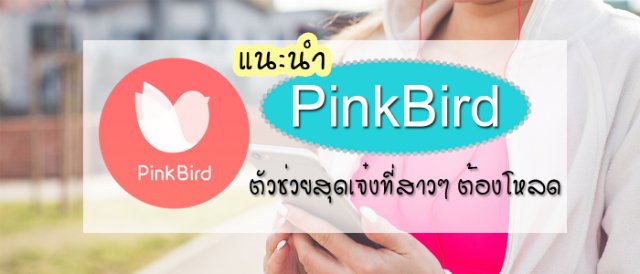 PinkBird ตัวช่วยสุดเจ๋งที่สาว ๆ ต้องโหลด