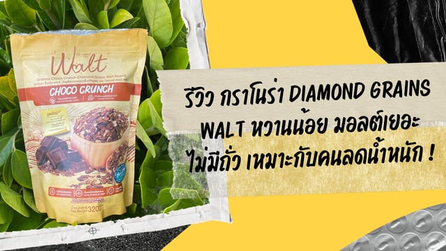 รีวิว กราโนร่า Diamond grains walt หวานน้อย มอลต์เยอะ ไม่มีถั่ว เหมาะ ...