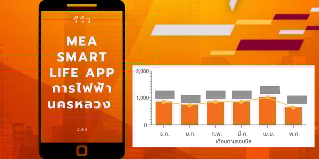 รีวิว MEA Smart Life App การไฟฟ้านครหลวง 2566