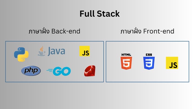 Front-end, Back-end และ Full Stack Developers ต่างกันอย่างไร