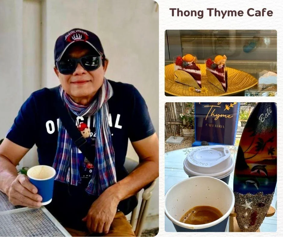 หนุ่ม-สุทน ชวนมานั่งจิบกาแฟริมบึง "Thong Thyme Cafe" บึงนวมินทร์ ถ.ประเสริฐมนูกิจ เขตบึงกุ่ม ...