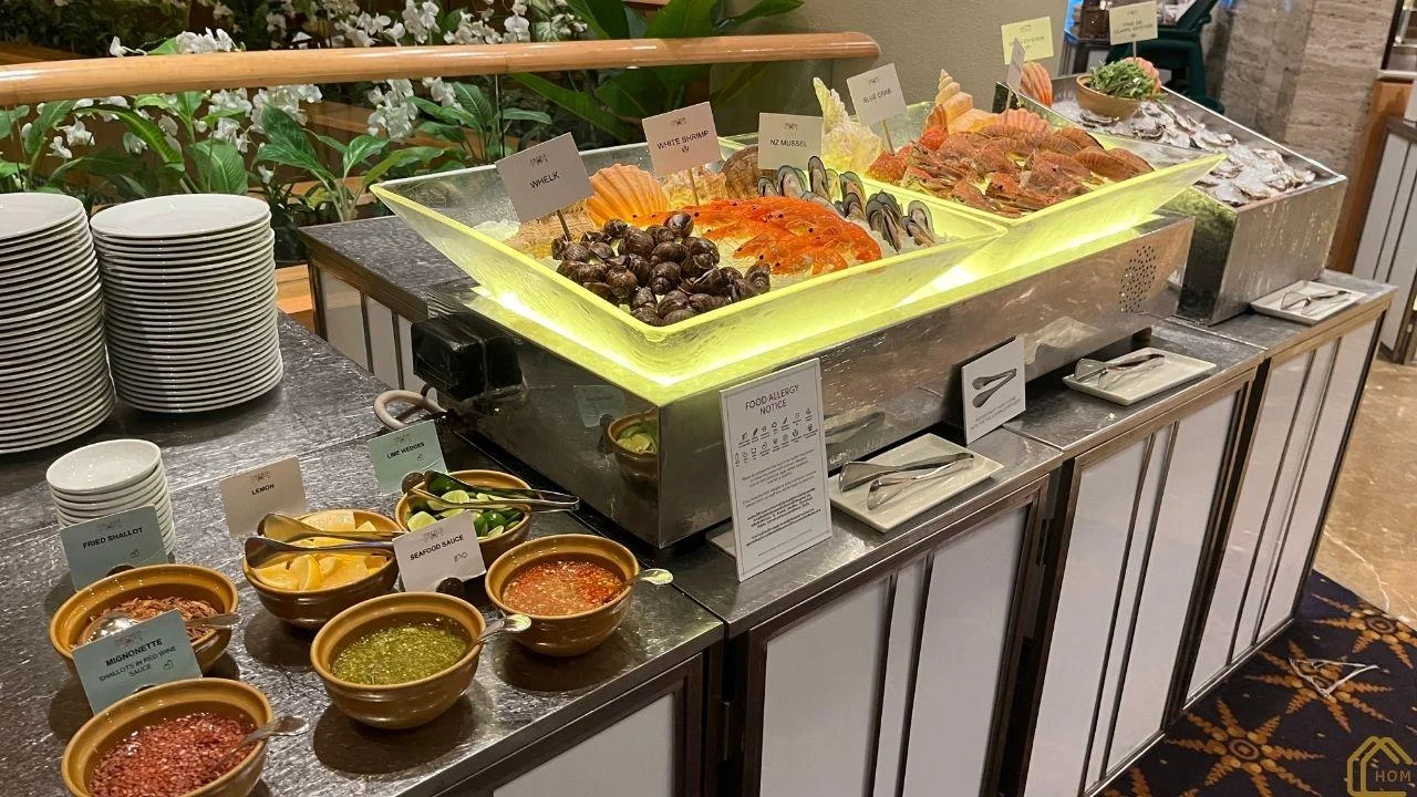 รีวิว บุฟเฟต์มื้อค่ำ Orchid โรงแรม Sheraton Grande Sukhumvit