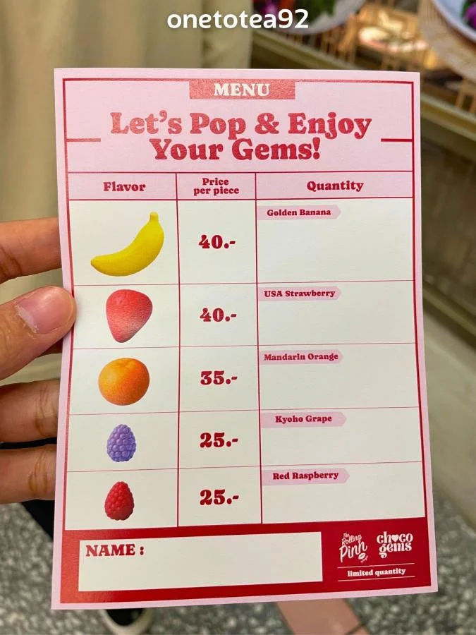 รีวิว Choco Gems Pop The Rolling Pinn สาขา CentralWorld