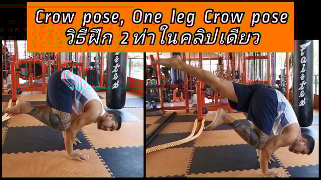 ️คลิป : วิธี ฝึก Crow pose และ One leg Crow pose