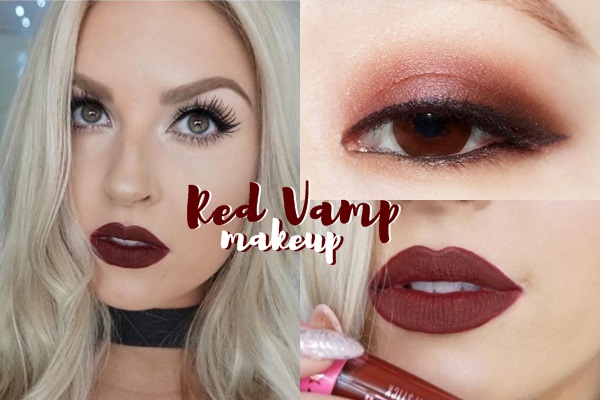 20 ไอเดียแต่งหน้า Red Vamp Makeup แต่งตาและปากโทนแดงเข้ม สวยหรู ดูเปรี้ยว!