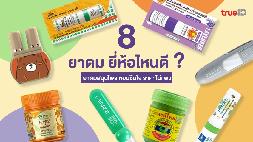 คัดมาแล้ว! 8 ยาดม ยี่ห้อไหนดี ยาดม 7-11 หอมชื่นใจ ราคาไม่แพง